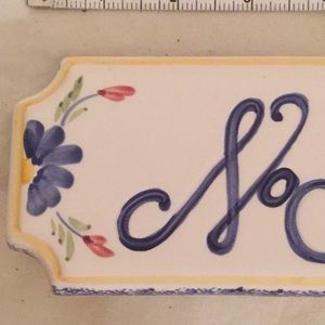 Unknown | Accents | No Smoking Ceramic Table Sign | Poshmark